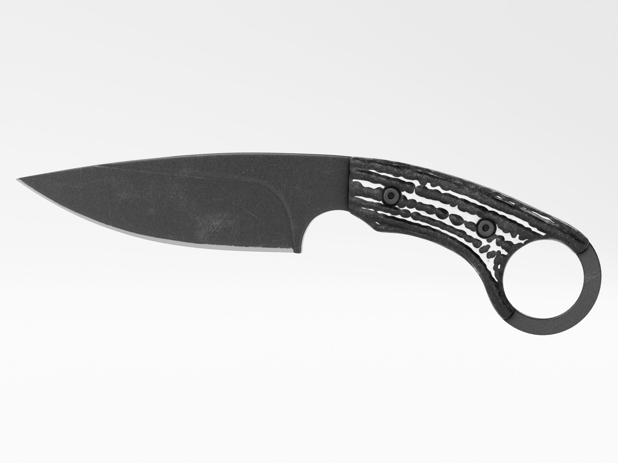 3D model Tactical Combat Knife - Military - Karambit Style 01 White VR ...