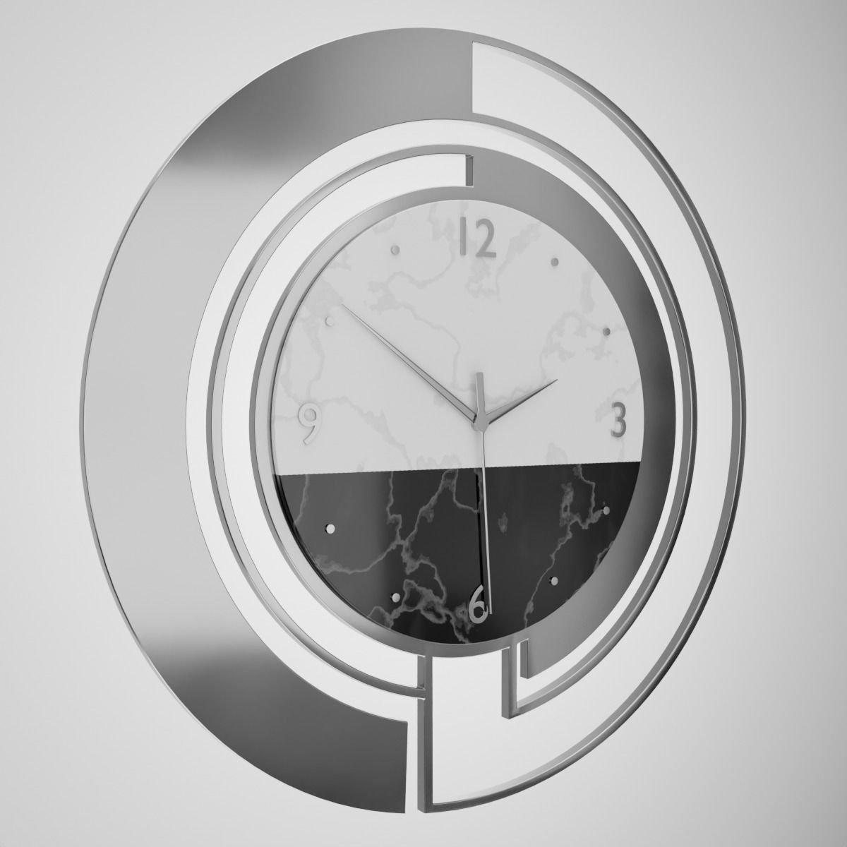 Modern Wall Clock 3D model | CGTrader