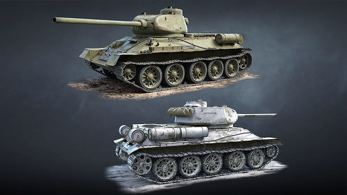 3D model T-34-85 Game Ready VR / AR / low-poly | CGTrader