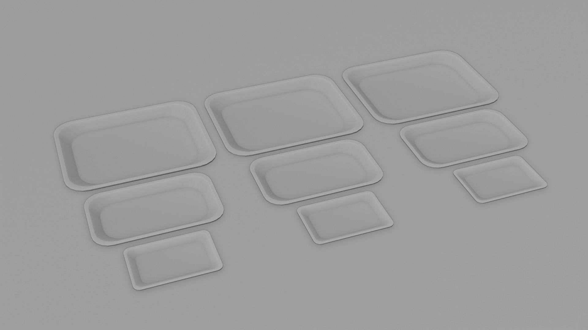 3D model Rolling Trays 4K and 2K VR / AR / low-poly | CGTrader