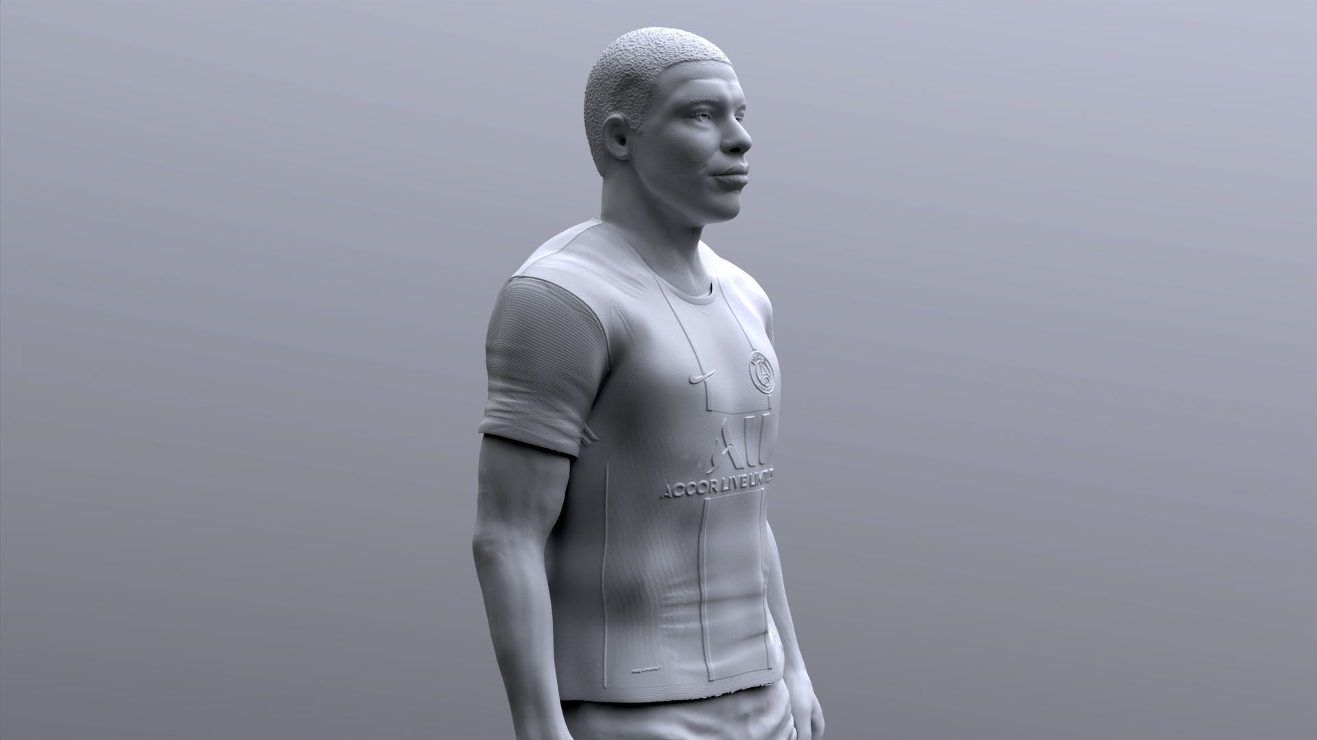 Kylian Mbappe Printable 3D model 3D printable | CGTrader