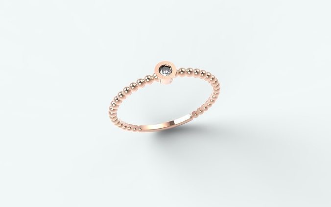 Stackable ball ring 3D model 3D printable | CGTrader