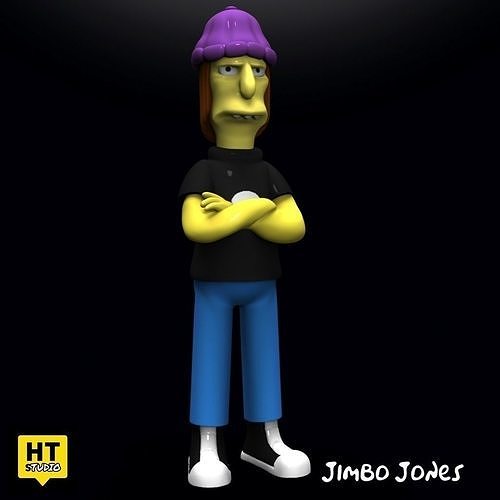 Jimbo Jones The Simpsons 3d Model 3d Printable Cgtrader