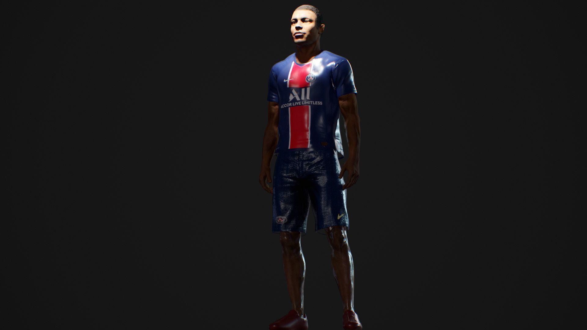 3D model Kylian Mbappe Renderable VR / AR / low-poly | CGTrader