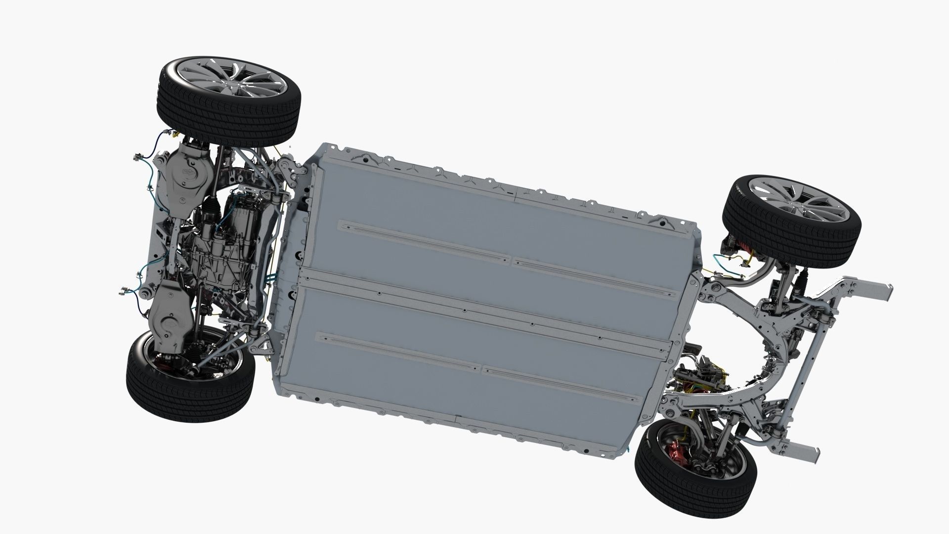 Electric Car Chassis 3D model | CGTrader