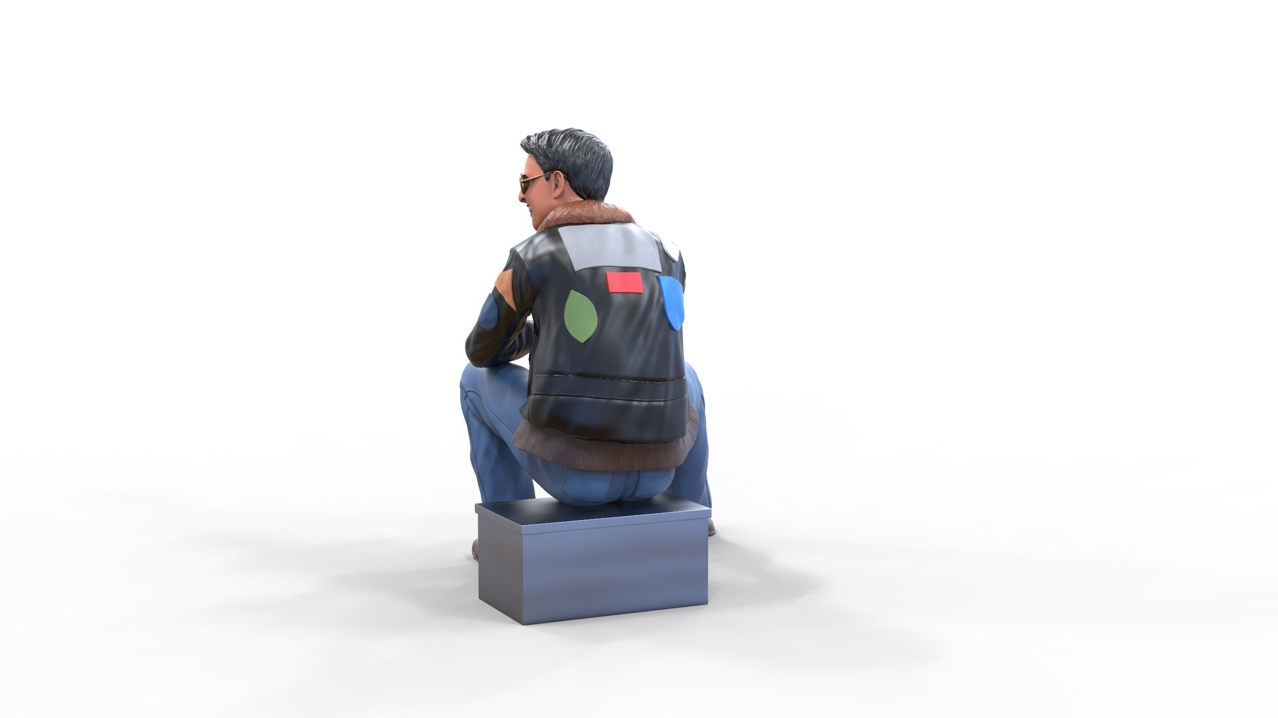 Tom Cruise Top Gun 3D model 3D printable | CGTrader