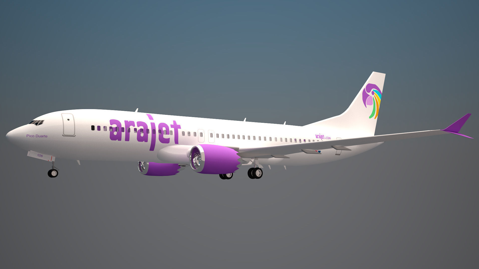 Arajet Air Boeing 737 Max 8 3D model | CGTrader