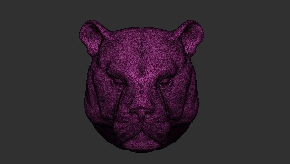 panther head 3D model 3D printable | CGTrader