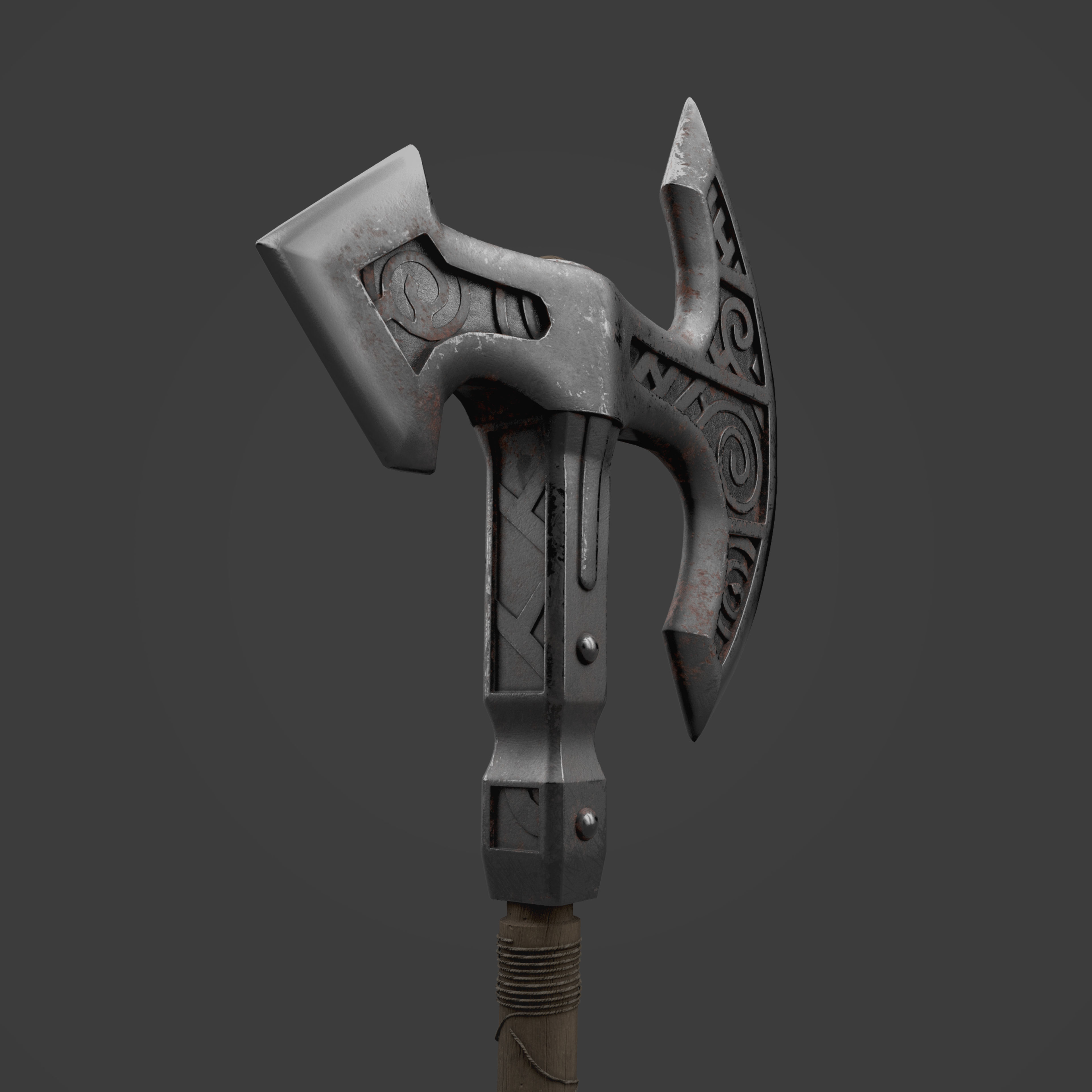 3D model Skyrim axe VR / AR / low-poly | CGTrader