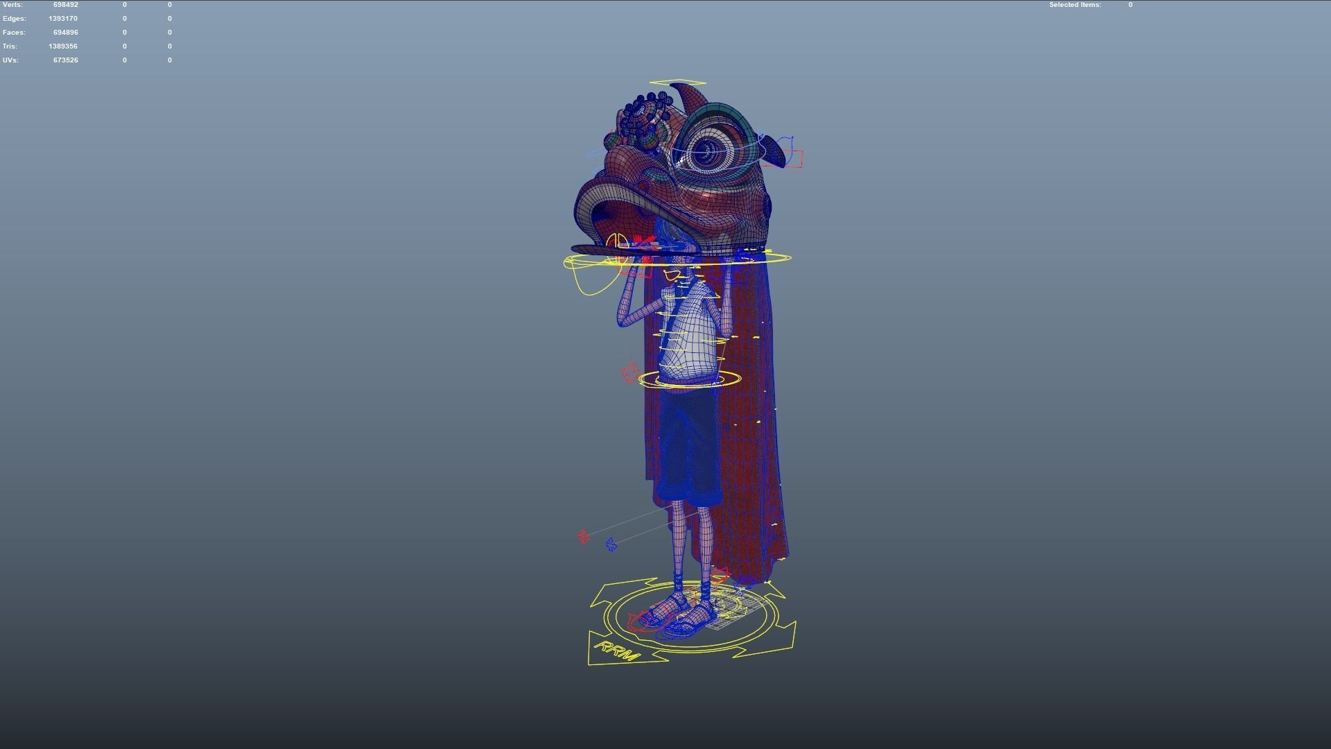 3D model Chinese Lion dance Rigged VR / AR / low-poly | CGTrader