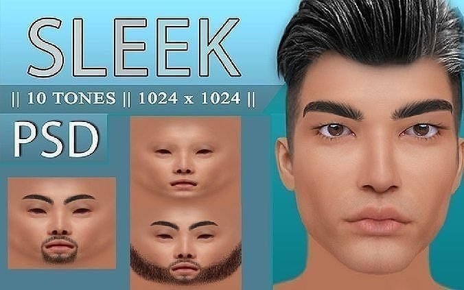 Asian male face texture Texture Texture | CGTrader