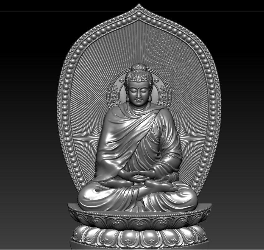 3D sculpted Buddha 3D model | CGTrader