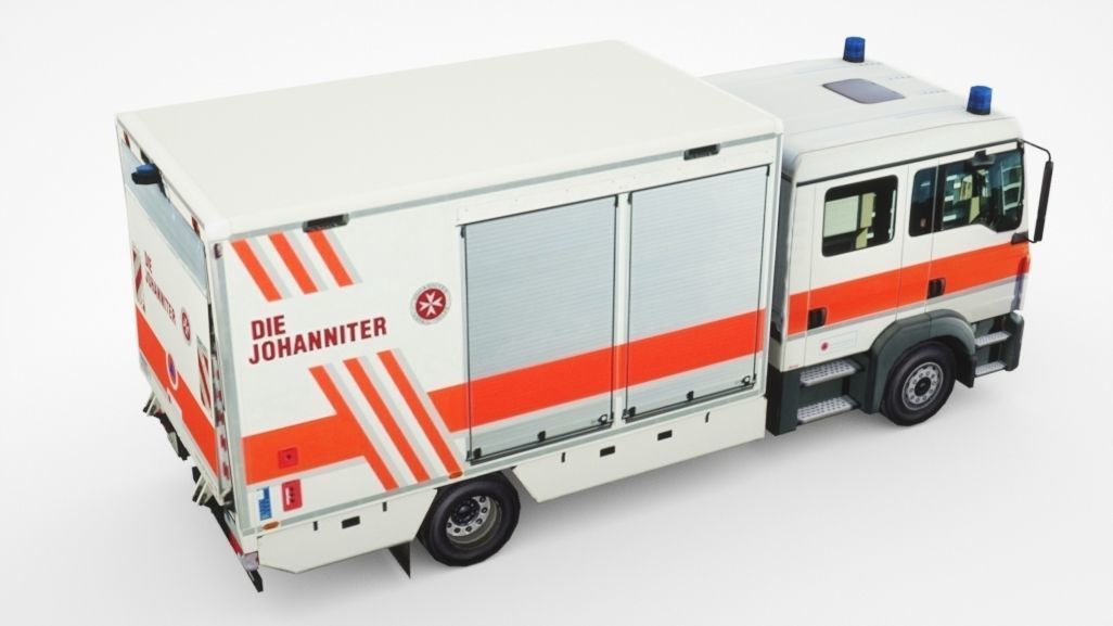 3D model MAN TGS Ambulance VR / AR / low-poly | CGTrader
