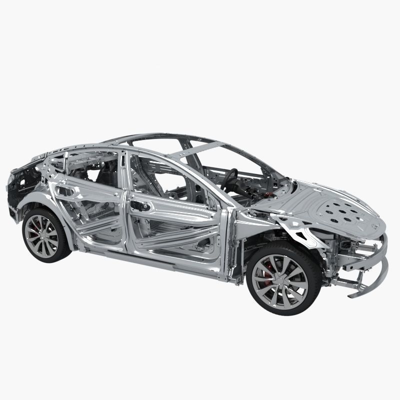 Electric Car Chassis frame 3D model | CGTrader