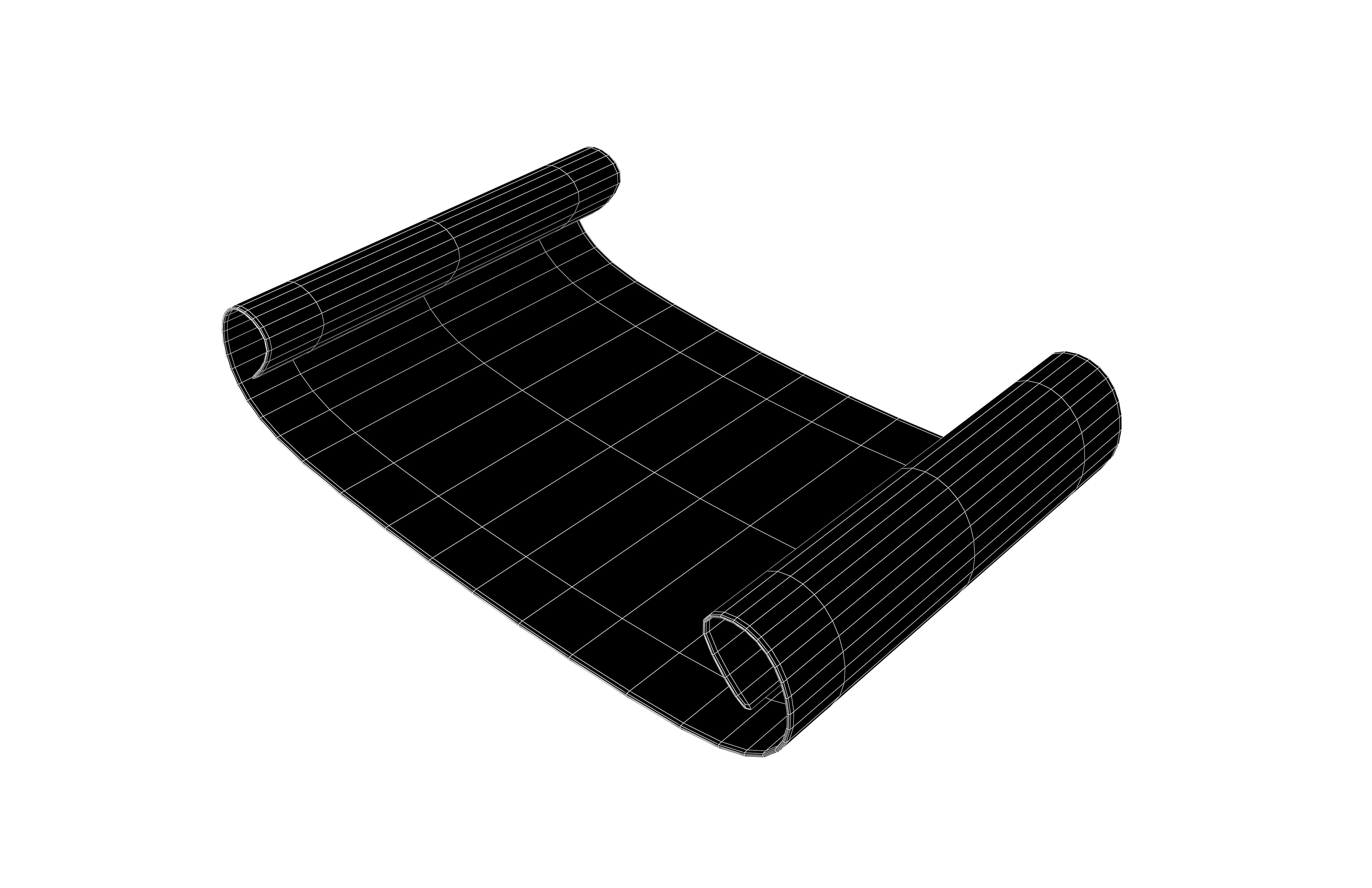 3D model Scroll Paper v1 007 VR / AR / low-poly | CGTrader