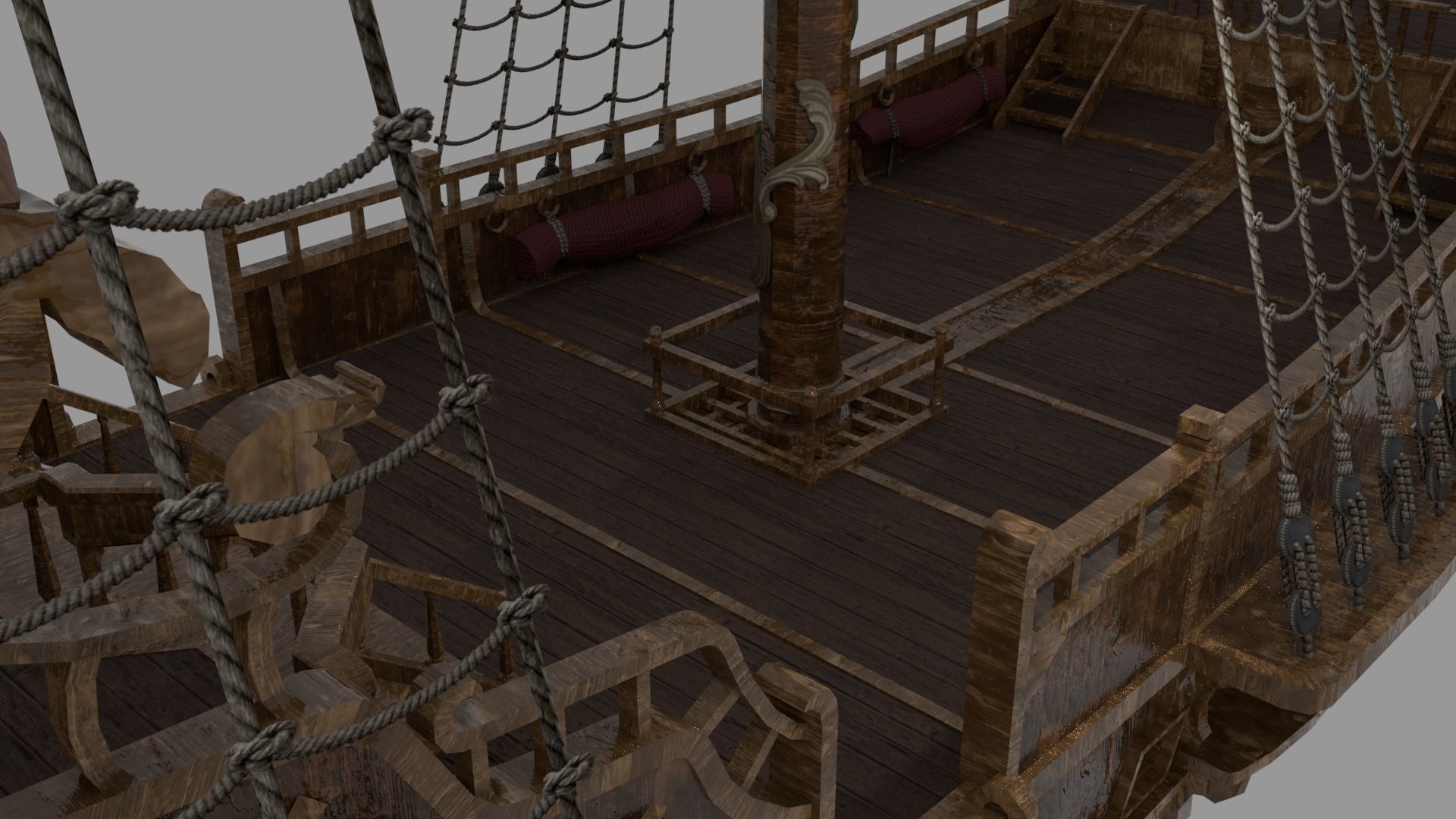3D model Realistic pirate ship VR / AR / low-poly | CGTrader