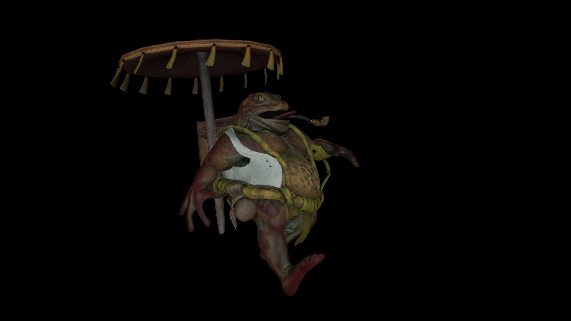 3D model Wandering Toad-Merchant VR / AR / low-poly | CGTrader