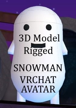 3D model Snowman Vrchat 3D Model VR / AR / low-poly | CGTrader