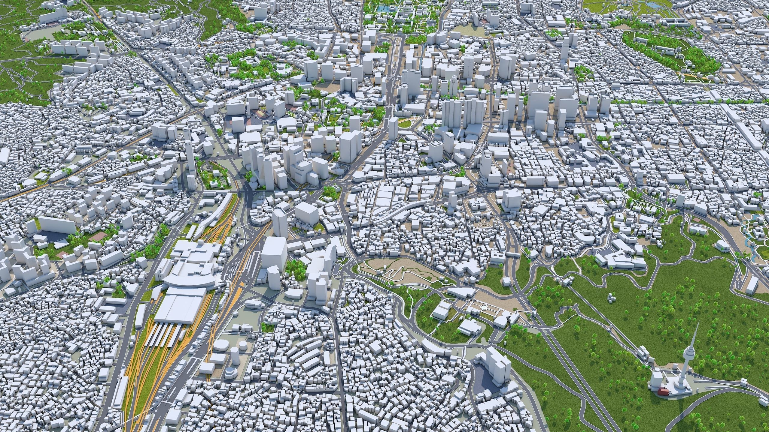 3D model Seoul Downtown South Korea VR / AR / low-poly | CGTrader