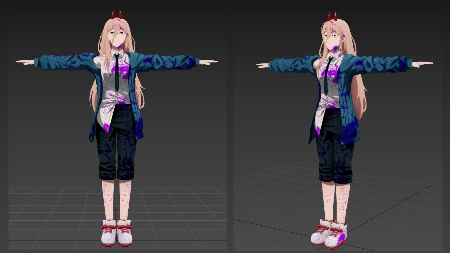 Power Chainsaw Man Avatar 3D model rigged | CGTrader