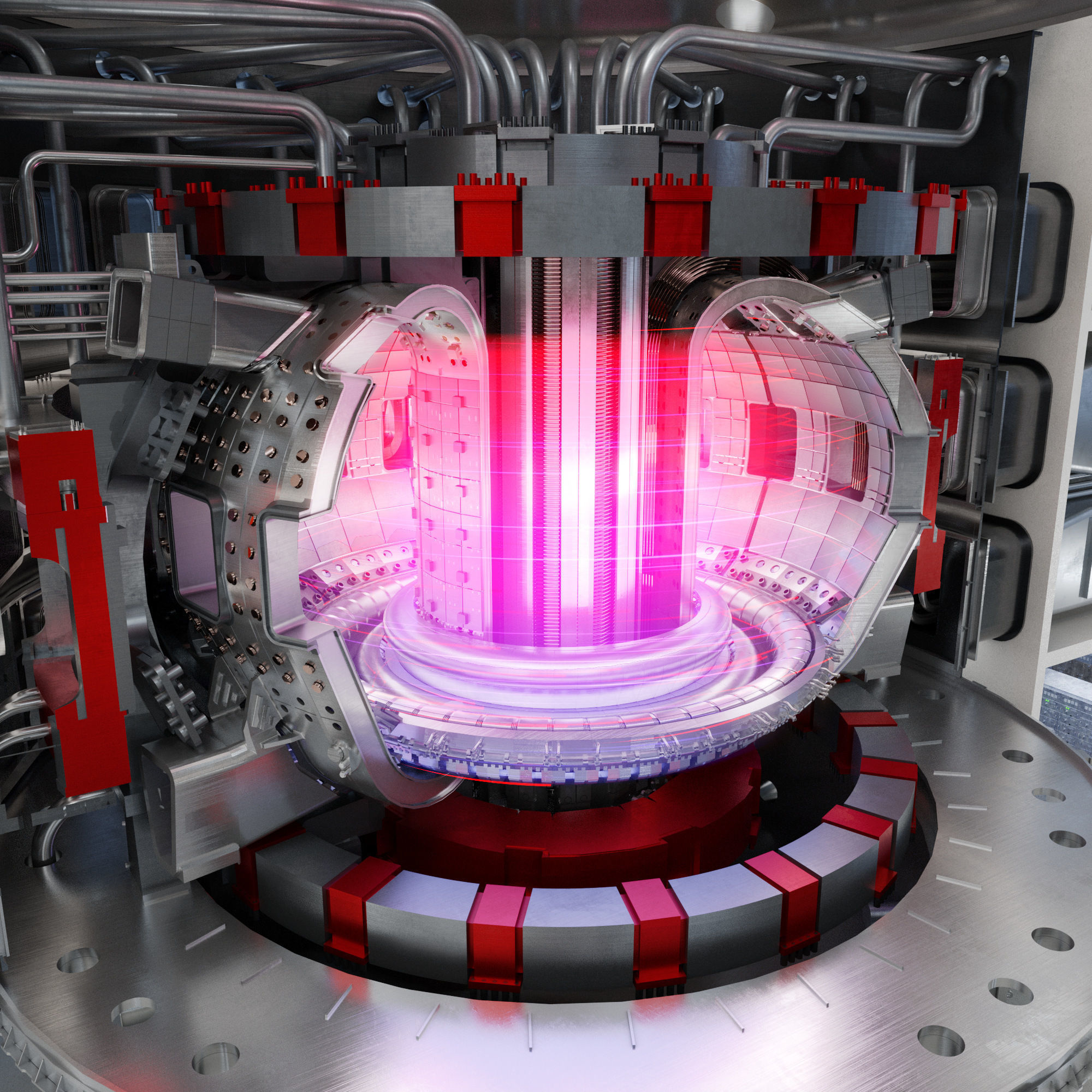 ITER thermonuclear reactor 3D model animated | CGTrader