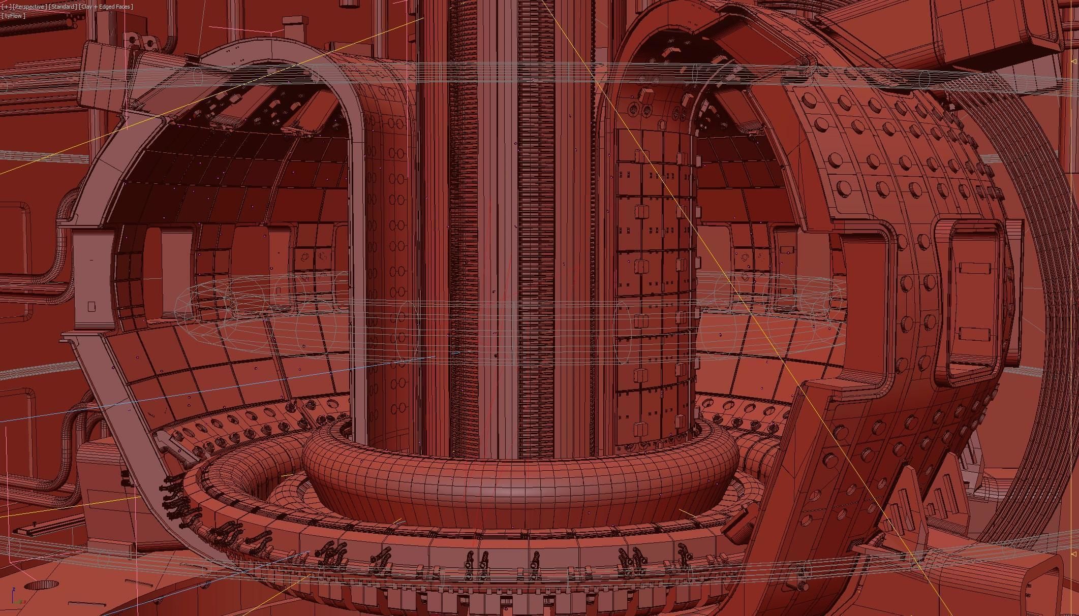ITER thermonuclear reactor 3D model animated | CGTrader