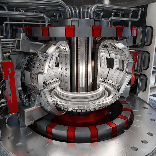 ITER thermonuclear reactor 3D model animated | CGTrader