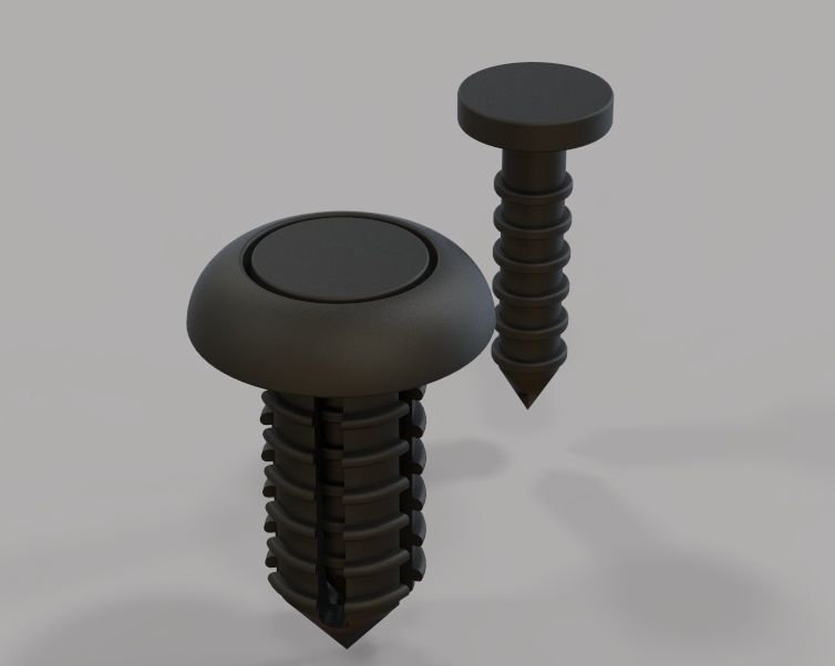 Push Retainer Blind Rivet 3D model 3D printable | CGTrader