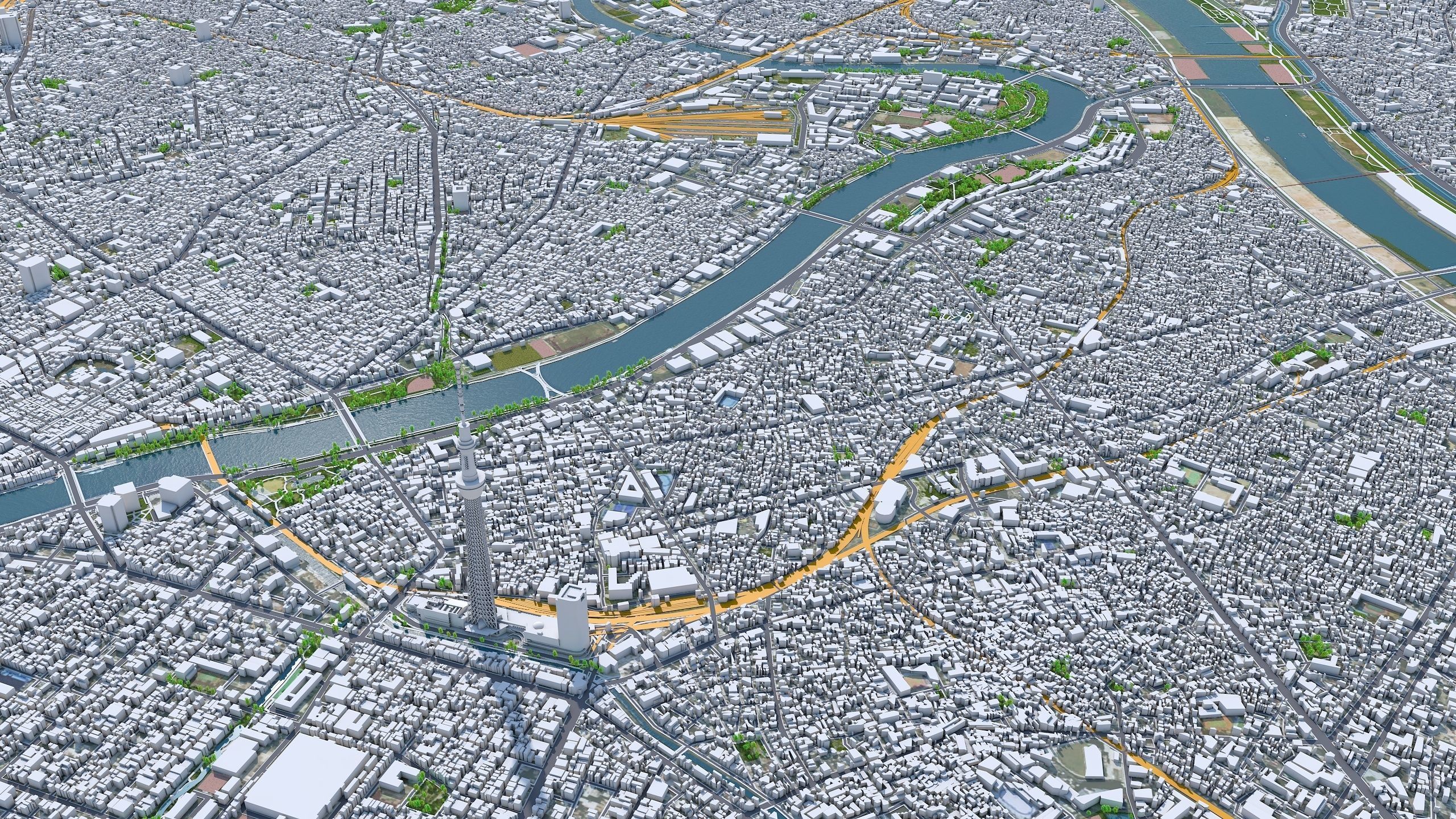3D model Tokyo City Japan 40km VR / AR / low-poly | CGTrader