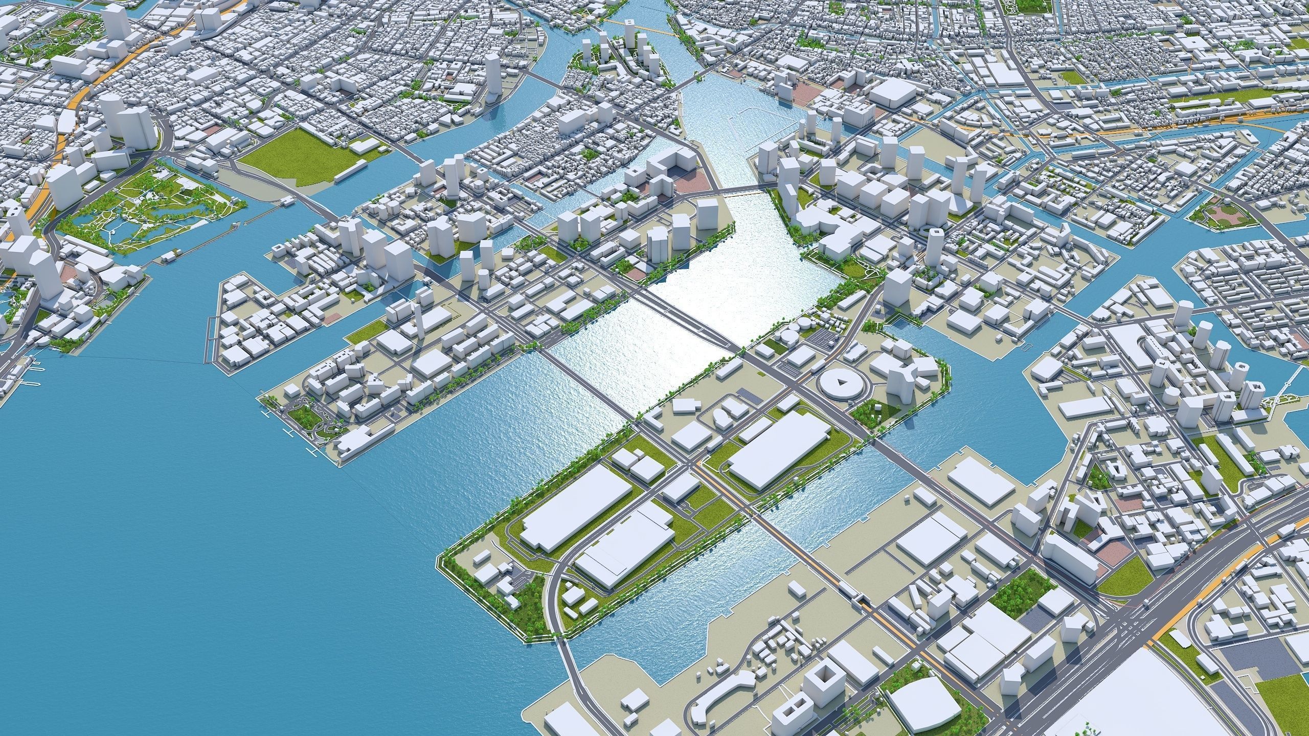 3D model Tokyo City Japan 40km VR / AR / low-poly | CGTrader