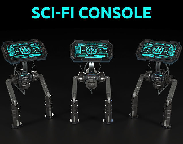 Sci-Fi Console 3D model | CGTrader