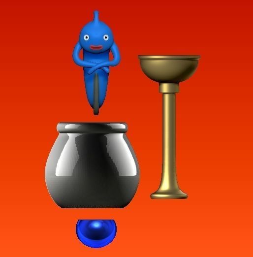 fish oracle dragon ball super 3D model 3D printable | CGTrader