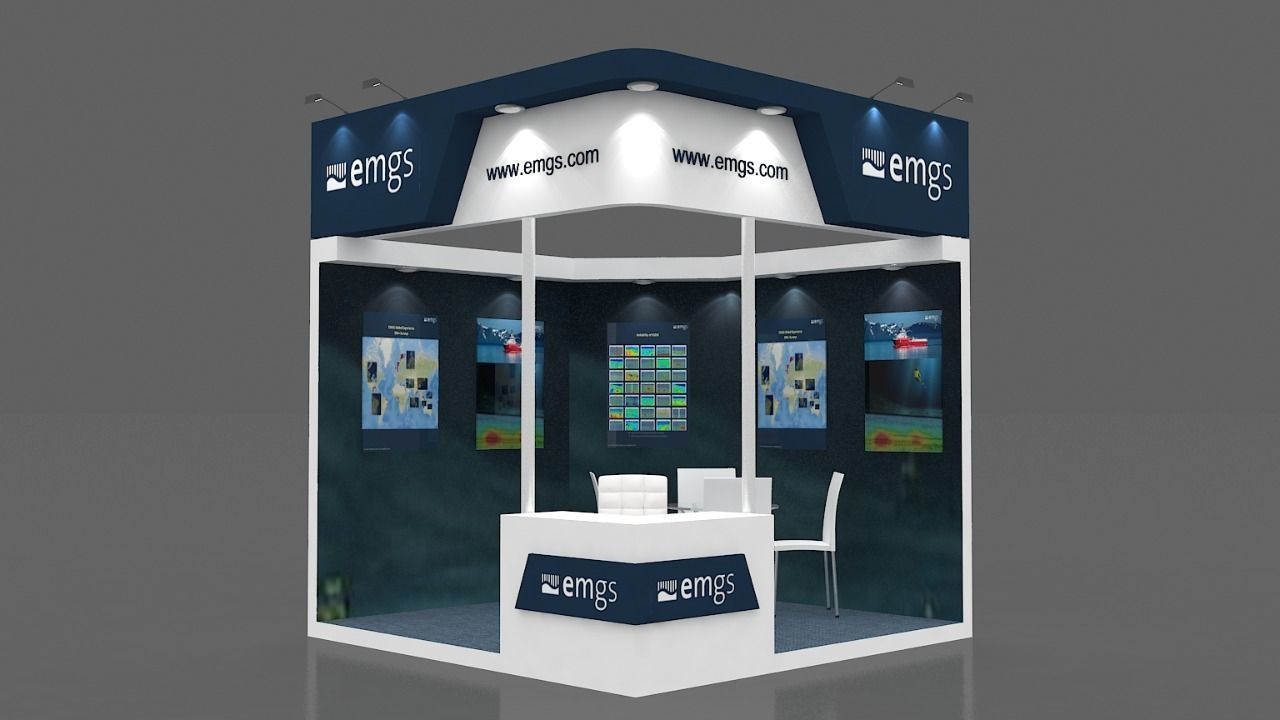 3m x 3m Exhibition stand Design 3D model | CGTrader