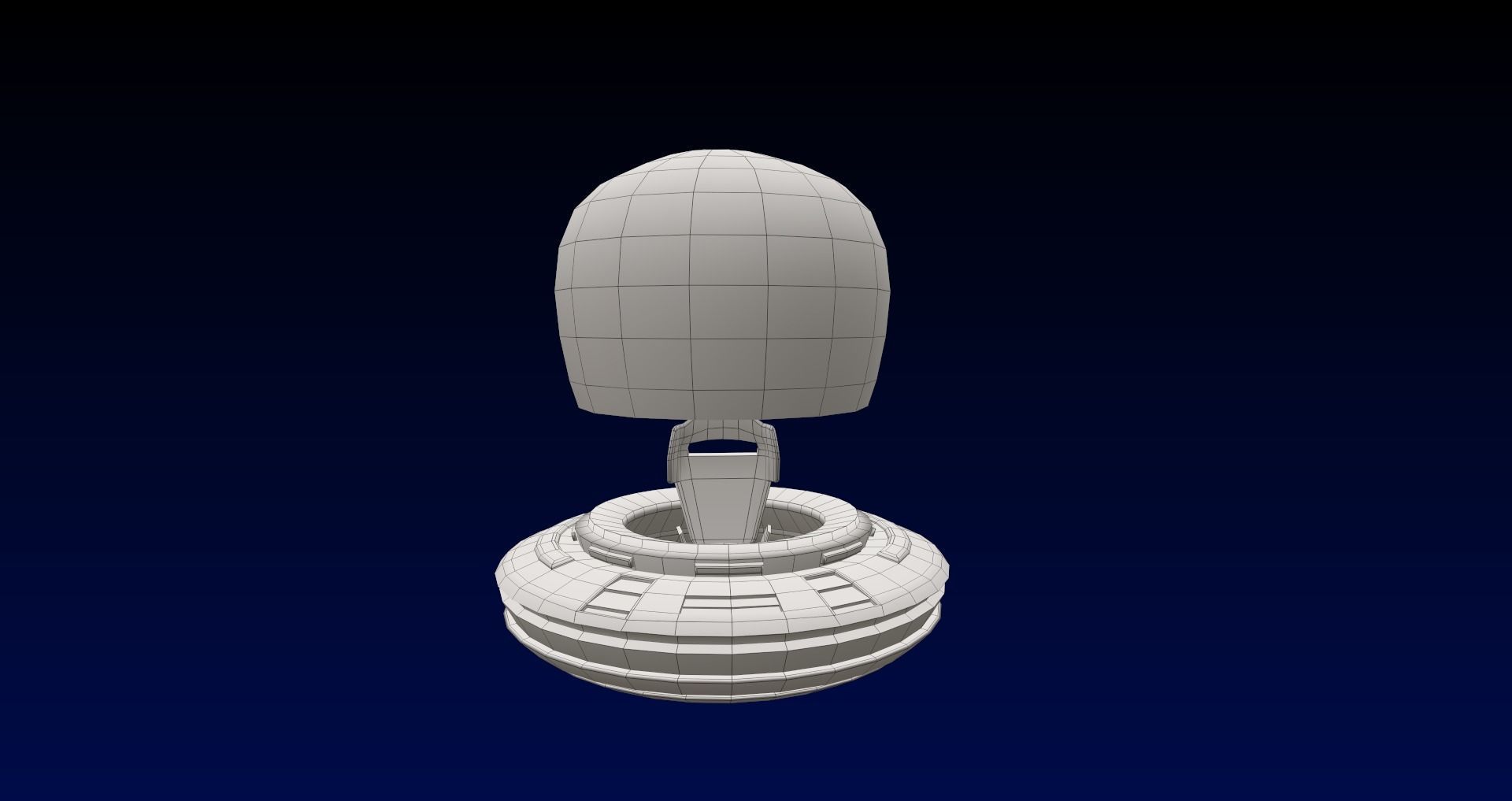 3D model Cartoon Style UFO and Alien Sci-fi Game asset VR / AR / low ...