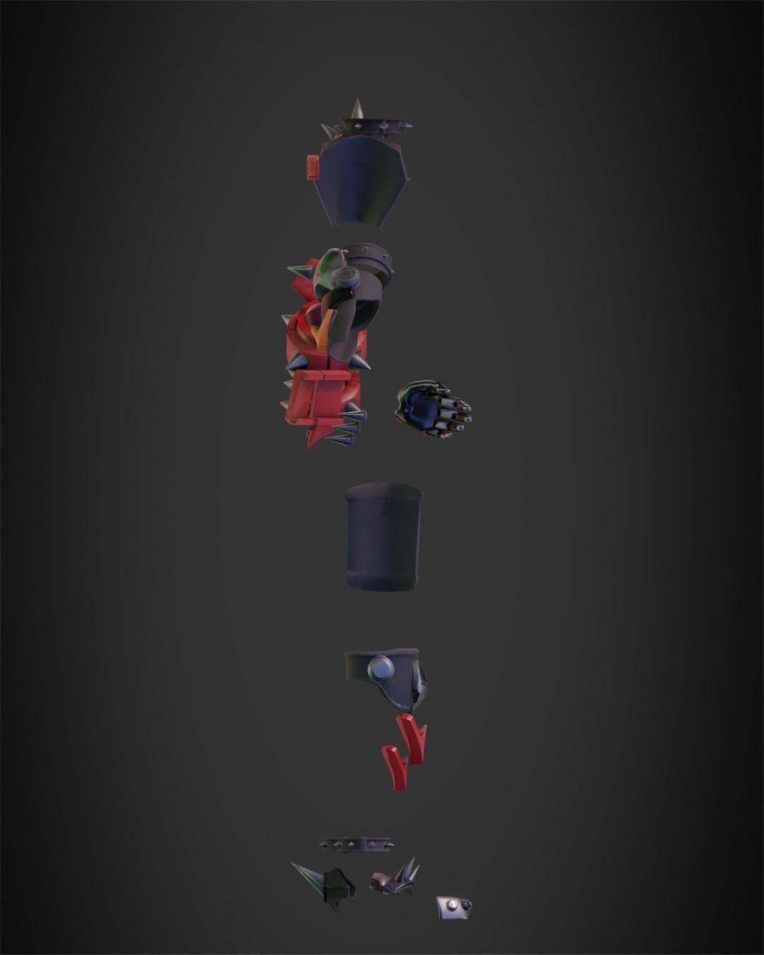 Overwatch 2 Junker Queen Full Bundle for Cosplay 3D Model Collection ...