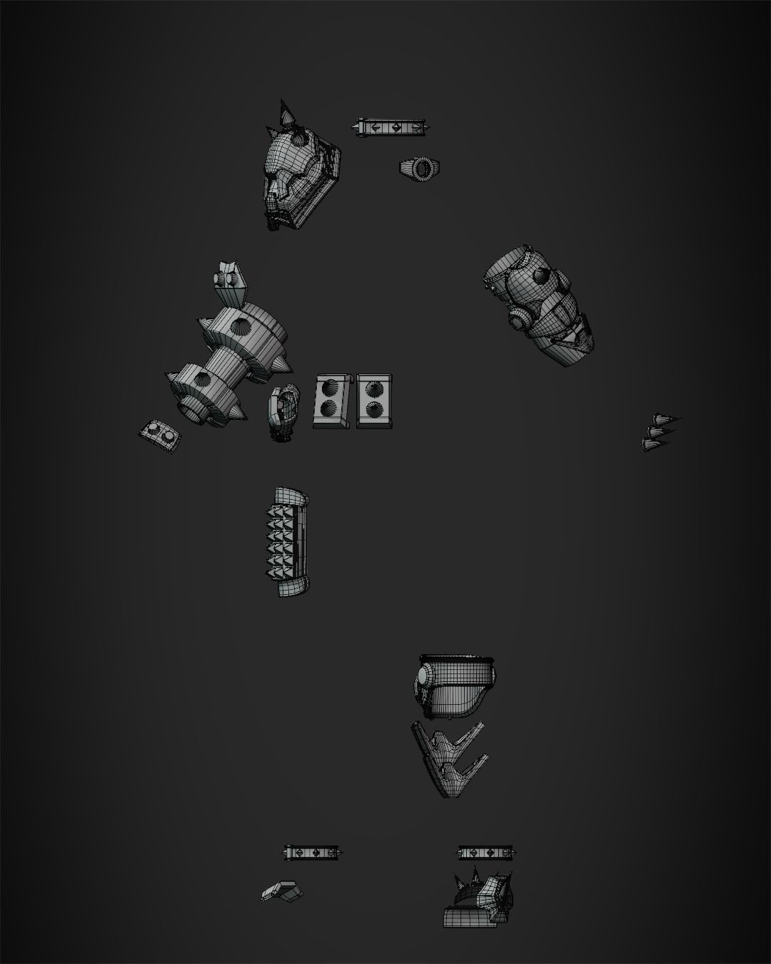 Overwatch 2 Junker Queen Full Bundle for Cosplay 3D Model Collection ...