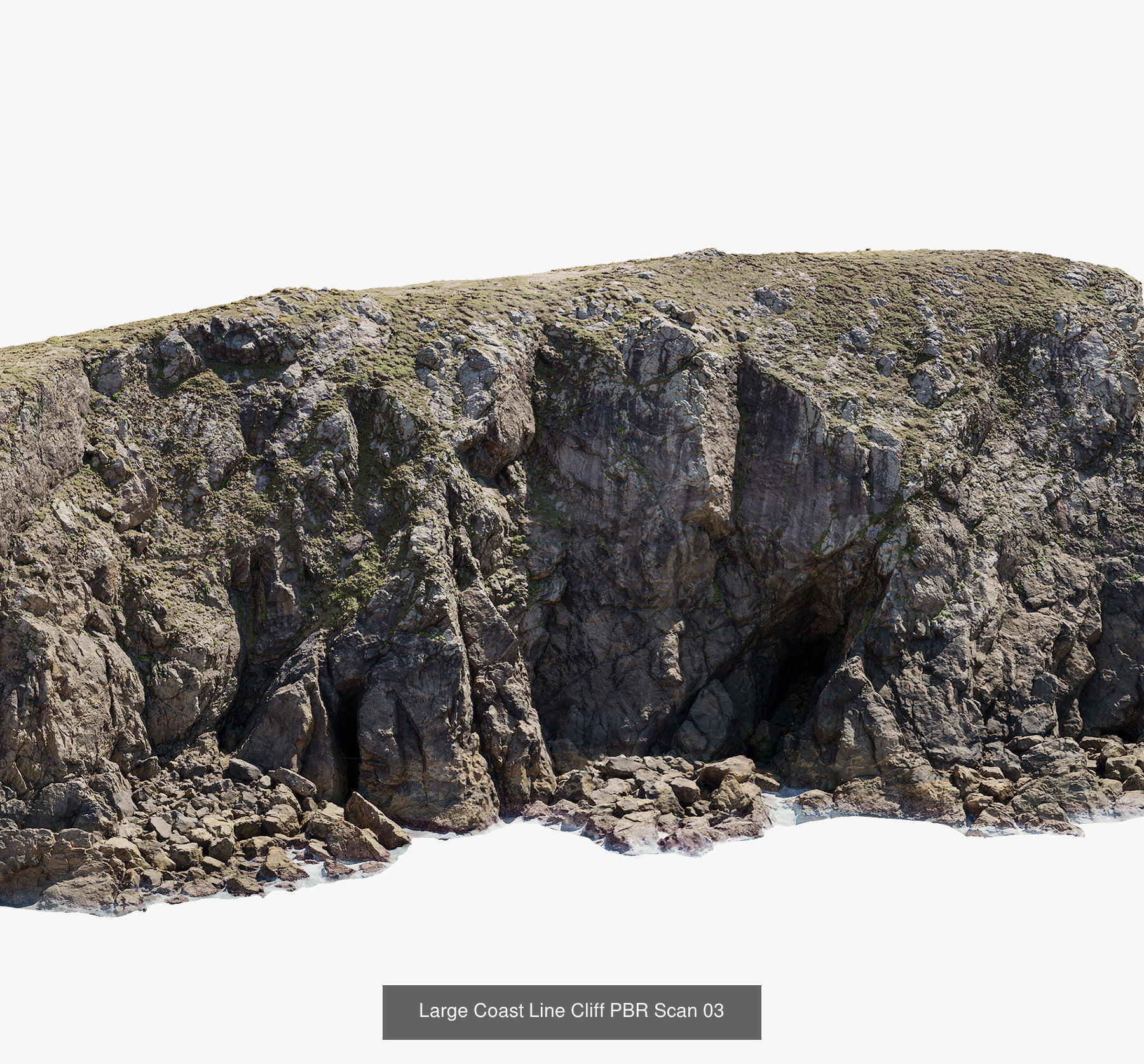 Atlantic Ocean Cliff Coast Line Scan PBR 3D Model Collection | CGTrader
