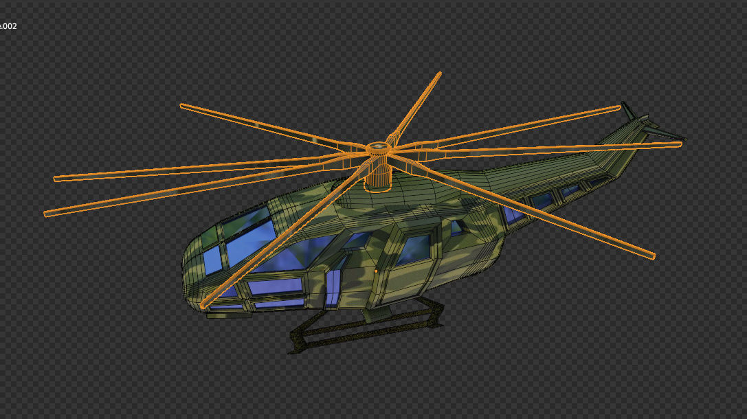 HELICOPTER plain 3D model animated | CGTrader