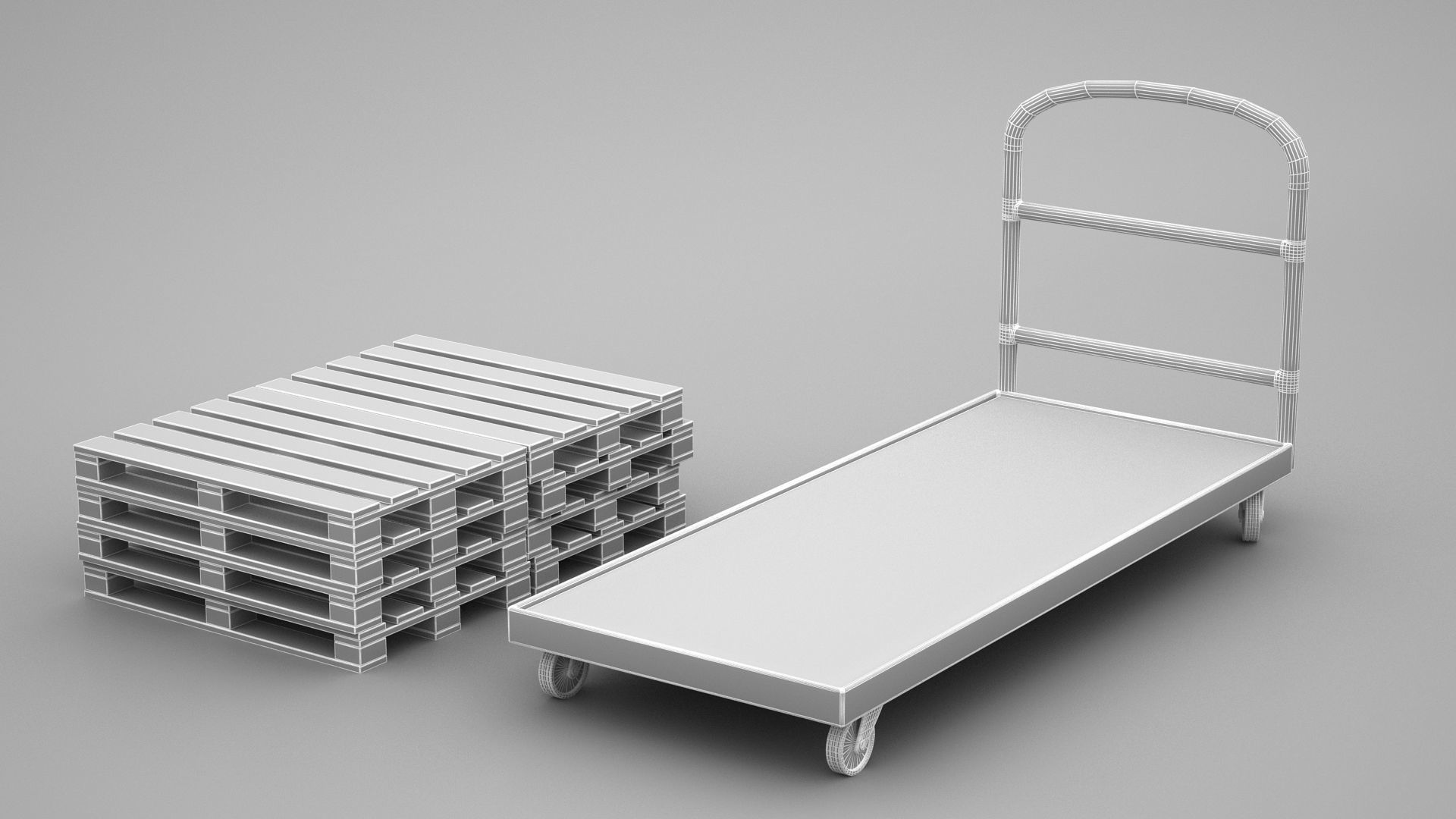 Transport Trolley 3D model | CGTrader