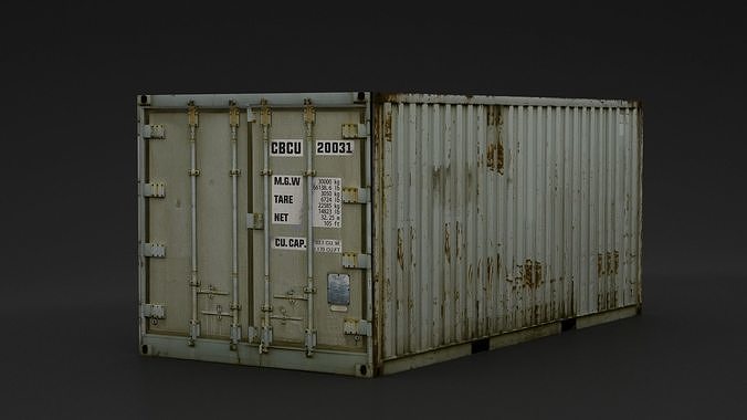 3D model Rusty Container VR / AR / low-poly | CGTrader