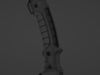 Machete Cyberpunk Machete Futuristic Machete 3D model | CGTrader
