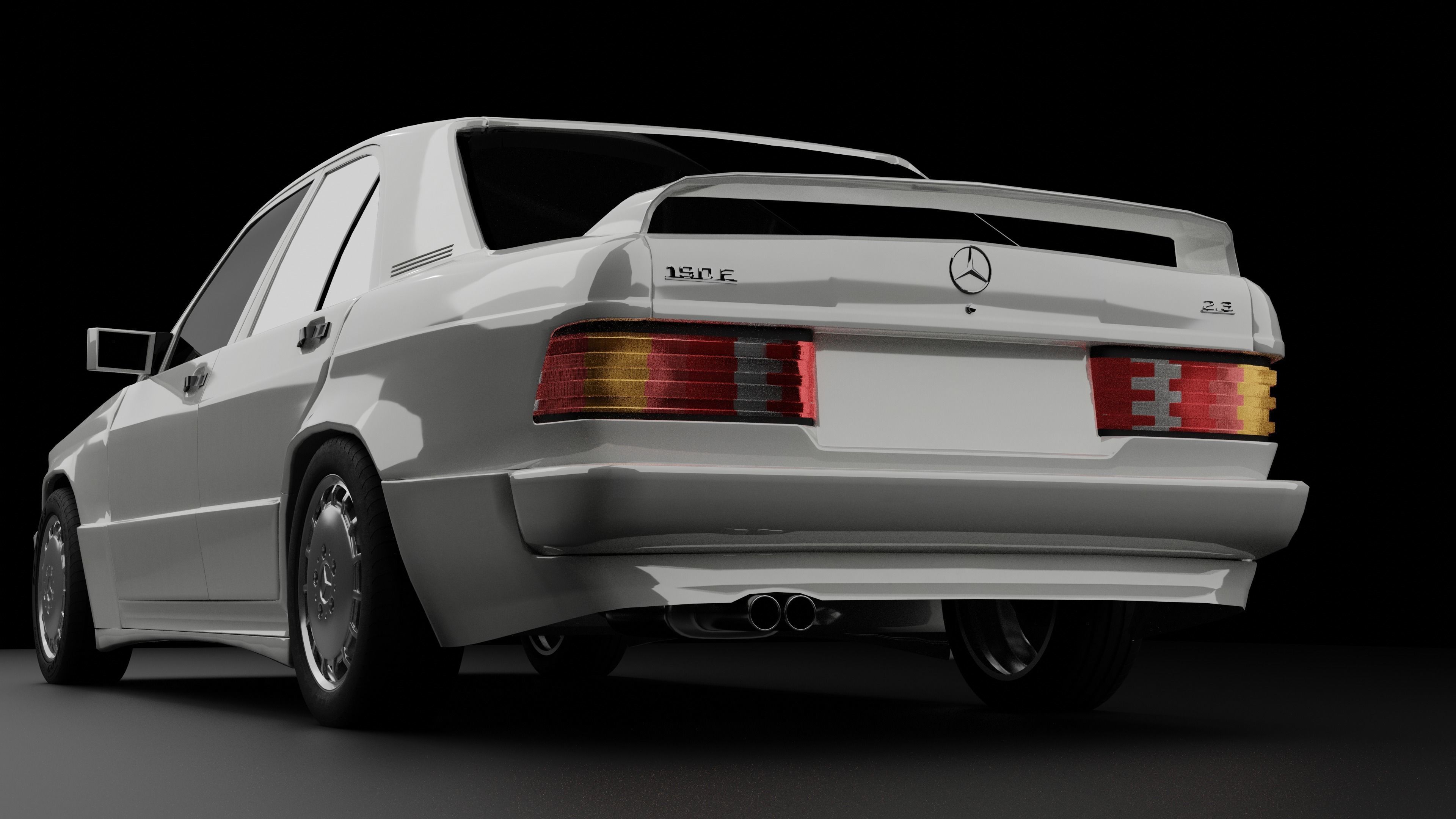 Mercedes 190e 3D model | CGTrader