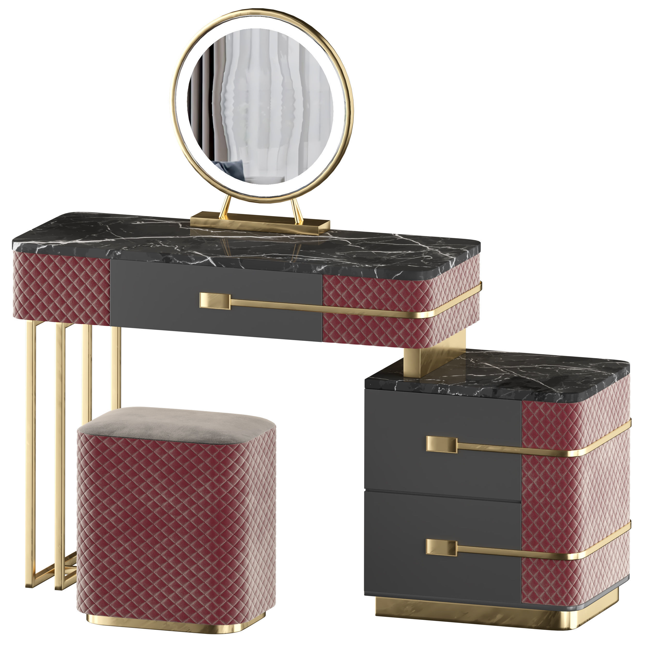 COLETTE Modern Vanity Set 3D model | CGTrader