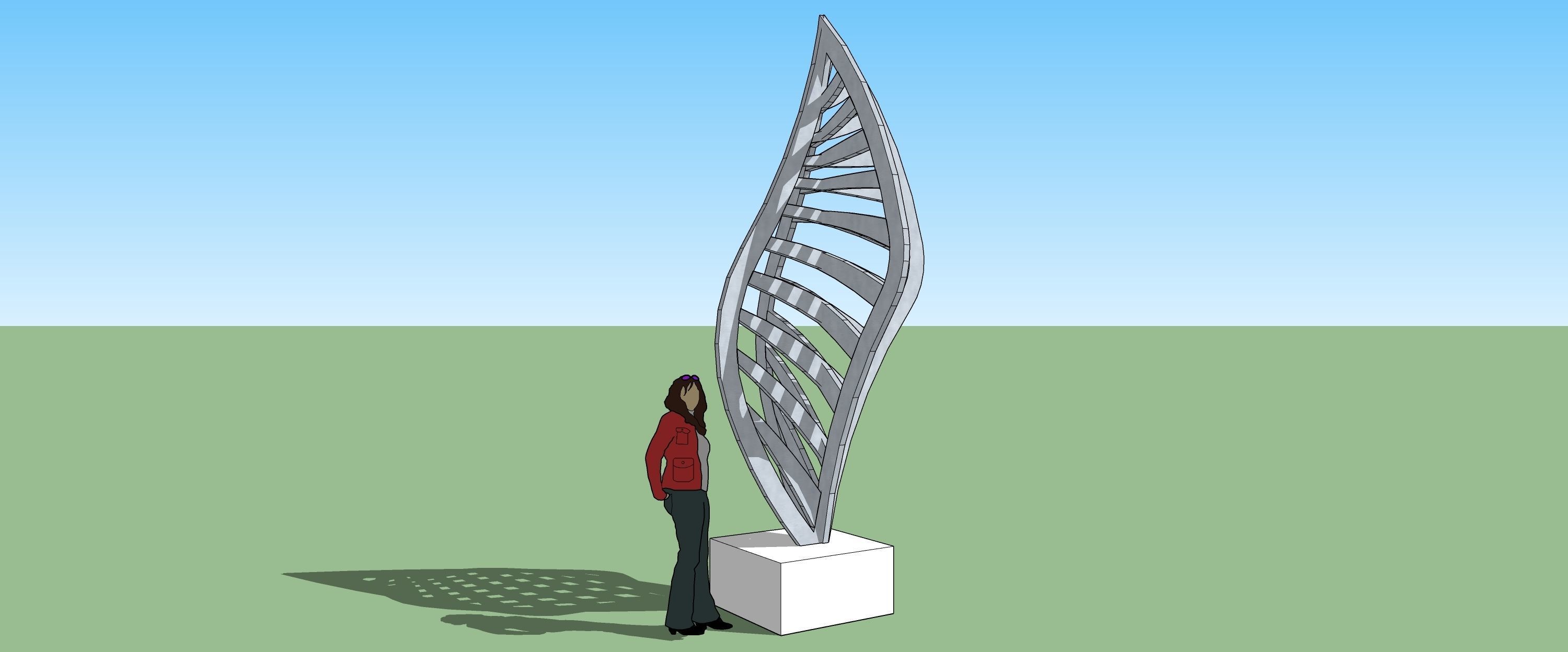 Organic steel plate artwork 3D model | CGTrader