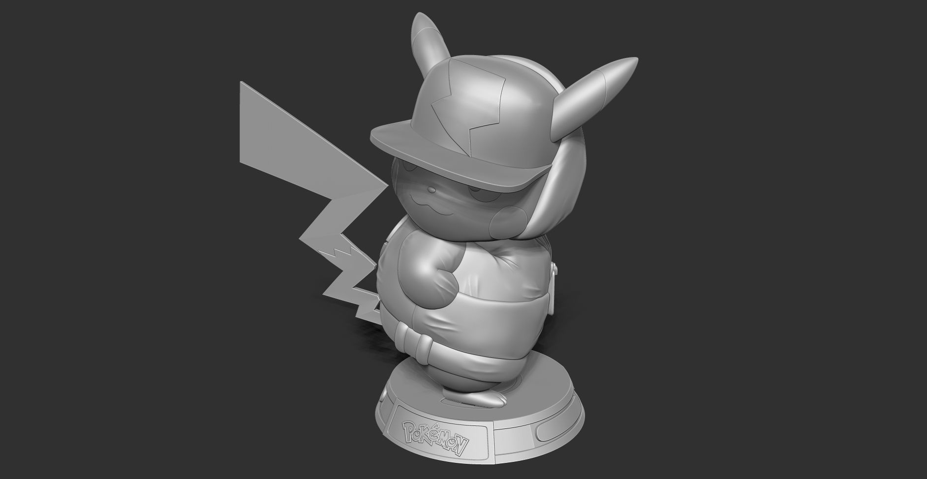 Pikachu Hip-hop 3D model 3D printable | CGTrader