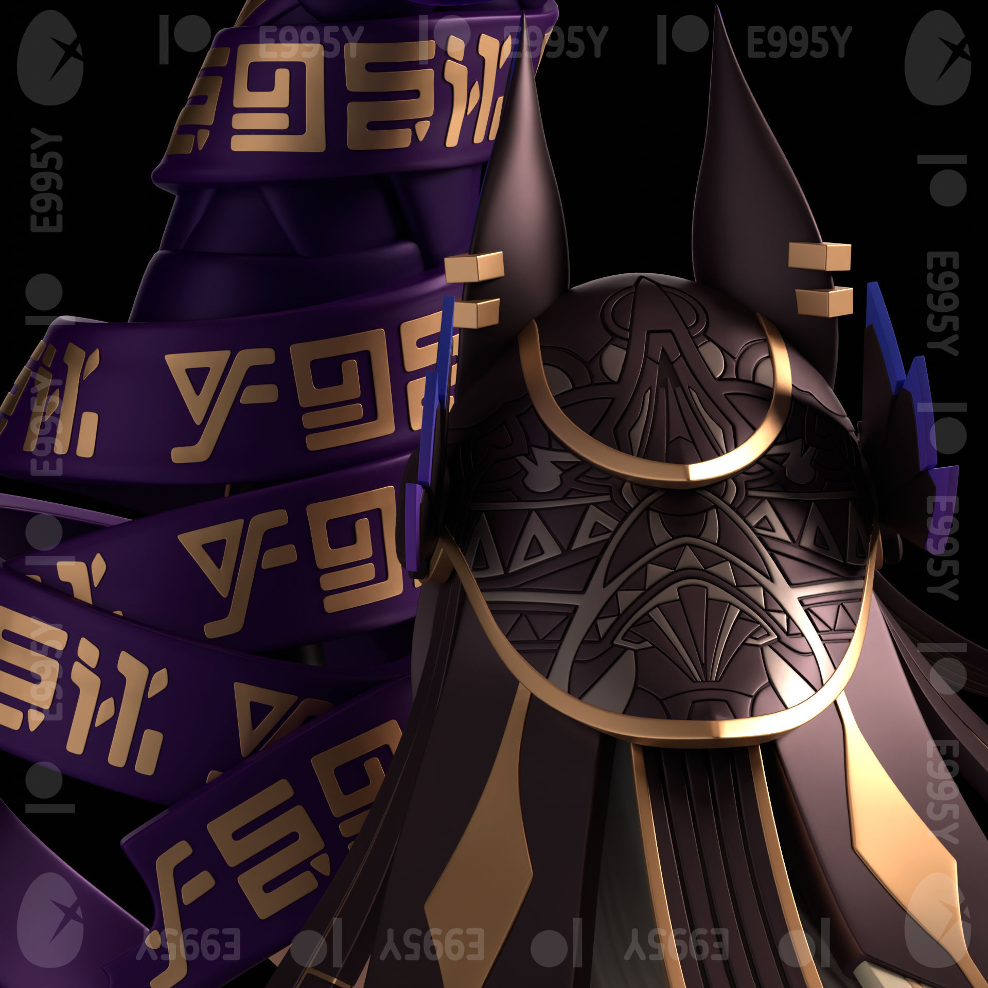 Genshin Impact - Cyno Figure STL file for 3D printing 3D model 3D ...