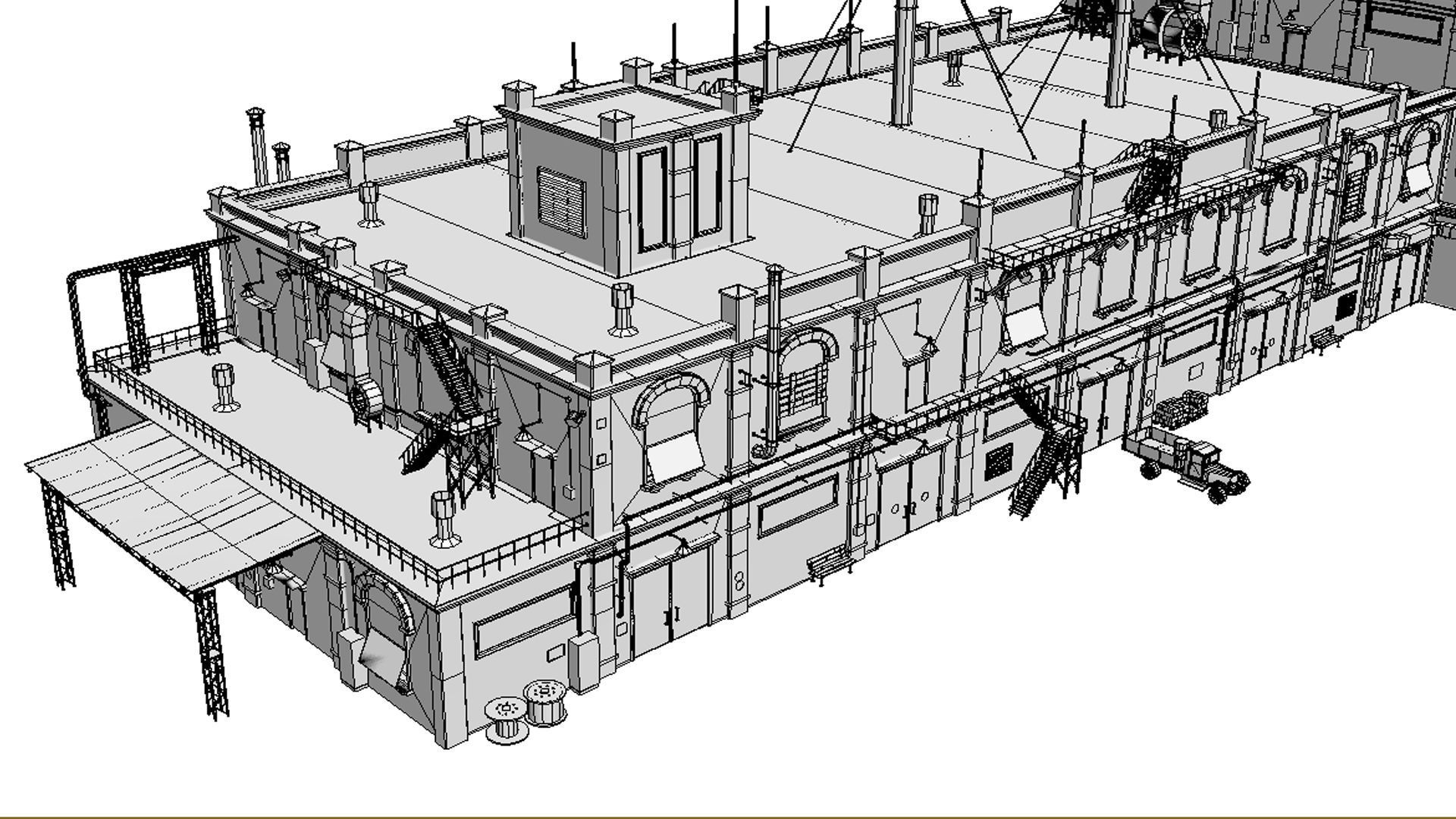 3D model Old factory VR / AR / low-poly | CGTrader