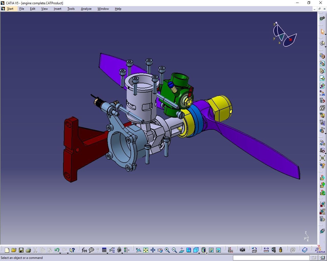 RC Engine 3D model Assembly 3D model | CGTrader