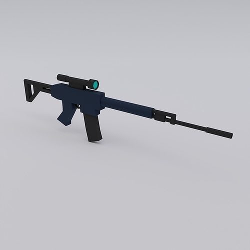3D model Pindad SS2 sniper rifle gun VR / AR / low-poly | CGTrader