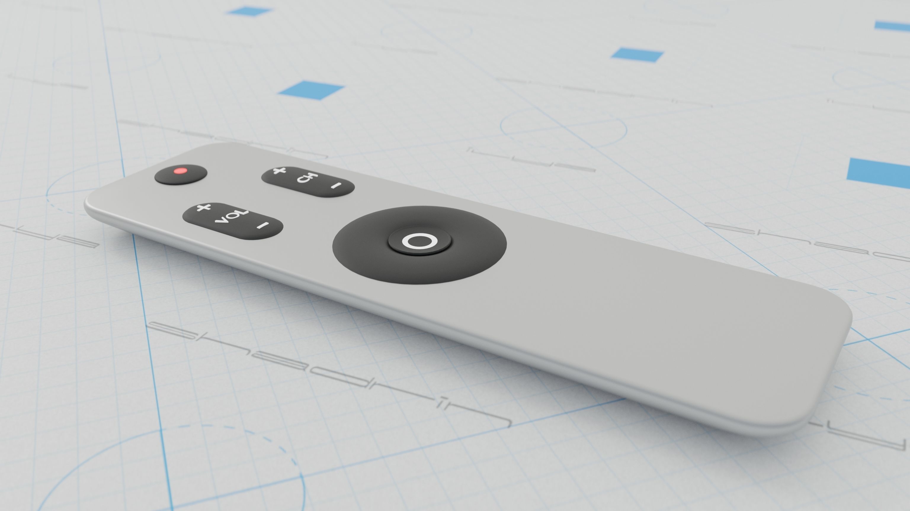 3D model Remote control for TV or media player VR / AR / low-poly ...